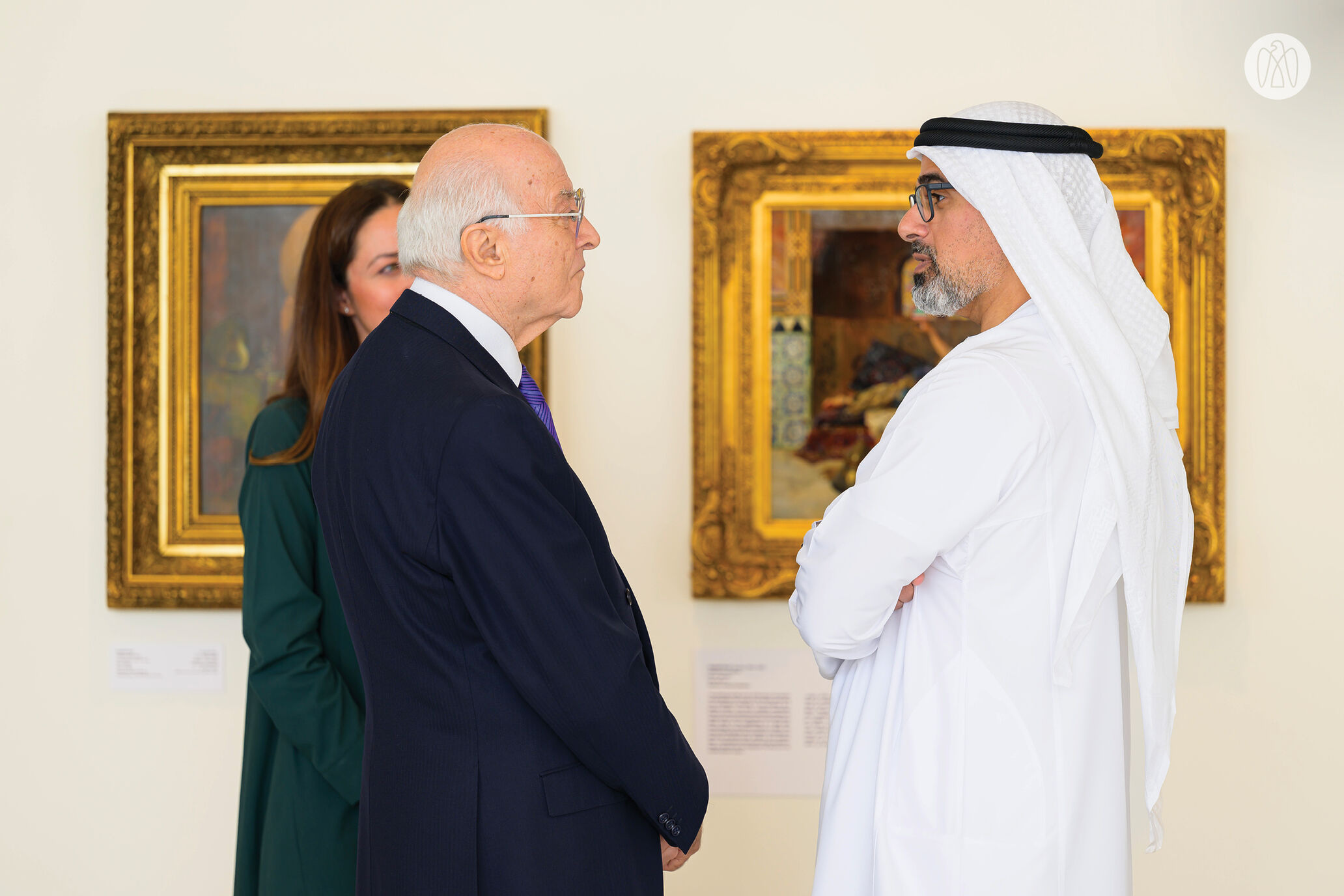 Khaled bin Mohamed bin Zayed visits Bassam Freiha Art Foundation